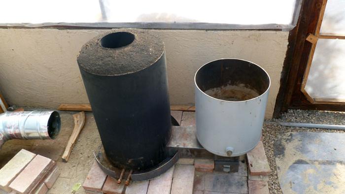 Another application for rocket stove (rocket stoves forum at permies)